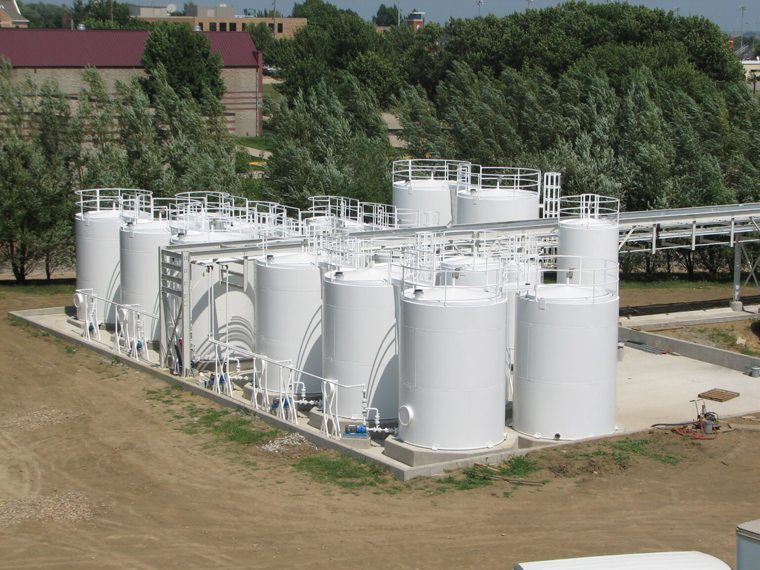 Painted Tanks and Piping | Acterra Group. LLC | Fuel Moves Everything